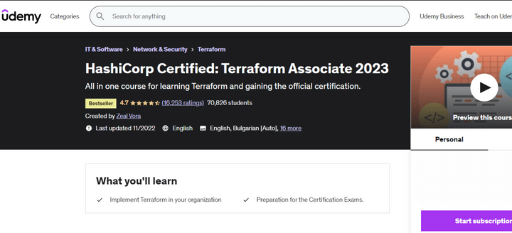 7 Best Terraform Courses Online Free Paid 2023 Courseavatar
